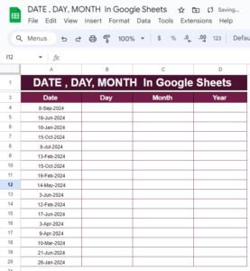 How to Use DATE, DAY, and MONTH Functions in Google Sheets (With Example) - Neotech Navigators