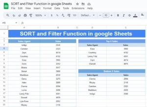 SORT and FILTER Functions in Google Sheets with an Example - Neotech Navigators