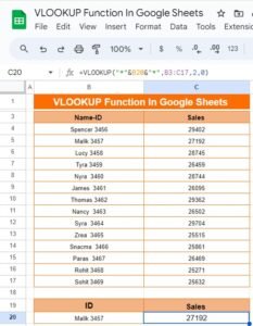 Mastering the VLOOKUP Function in Google Sheets with Real-Life Example ...