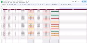 Student Assignment Tracker in Google Sheets: Your Ultimate Guide ...