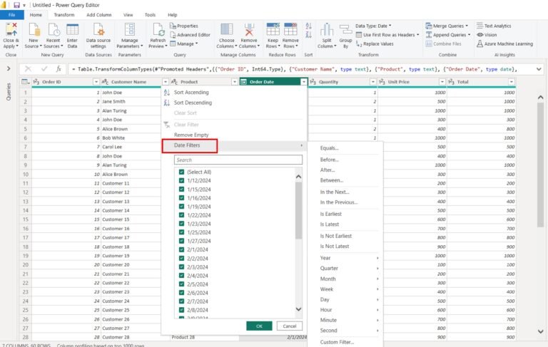 Filtering Rows in Power Query for Power BI - Neotech Navigators
