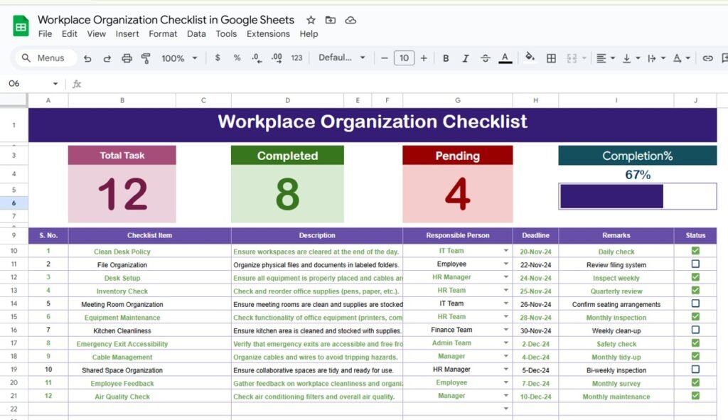 Track Project Status in Google Sheets with Simple Formulas – A Step-by ...