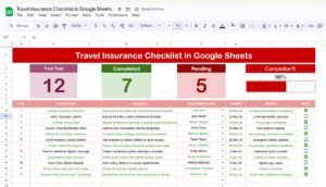 Insurance Dashboard in Google Sheets - Neotech Navigators