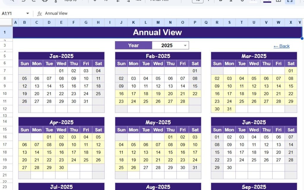 Client Project Timeline Calendar in Google Sheets - Neotech Navigators